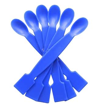 The Labworld Multipurpose Laboratory Spatulas, Blue Plastic, for Lab ...