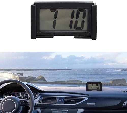 Amazon.com: Augeny Mini Car Digital Clock, Adhesive Electronic Small ...