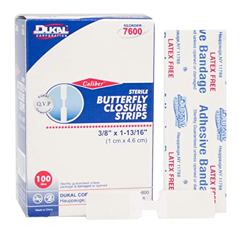 Snapklik.com : Butterfly Closure Strips Pack Of 100 Adhesive Wound ...