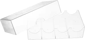 Amazon.com: SOPOTUTU Acrylic Poker Chip Box 4 Compartments Sturdy ...