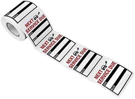 Amazon.com: 150 PCS Oil Change Auto Maintenance Service Due Reminder ...