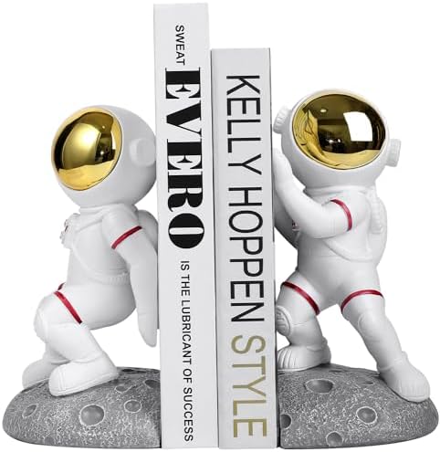 Amazon.com: Ureymx Astronaut Bookends, Space Theme Bookends for Shelves ...