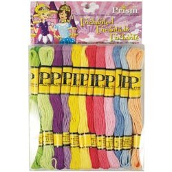 DMC Prism Craft Floss Pack 8.7 Yards 24 Pack Pastels PRISM-867 (6-Pack ...