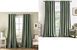 Amazon.com: MIULEE Velvet Curtains Sage Green Elegant Grommet Curtains ...