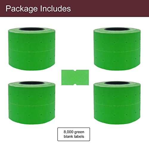Snapklik.com : 1 Line Labels - 8,000 Green Blank Price And Date Gun ...