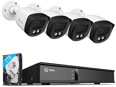 Amazon.com : 4K Security Camera System, Wired 8CH NVR with 4pcs PoE IP ...
