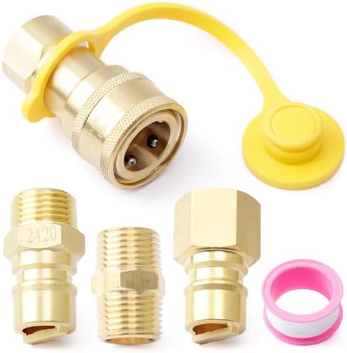Amazon.com: 1/2" QDD LP Natural Gas Quick Connect Fittings, Natural and ...