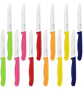 OPOLIA Frühstücksmesser 6 Stück,Brötchenmesser aus Rostfreiem Stahl ...