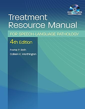 Treatment Resource Manual for Speech Language Pathology: 9781111319786 ...