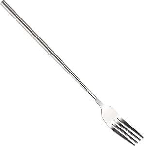 1 Pack Extendable Long Handle Fork Stainless Steel BBQ and Fruit Fork ...