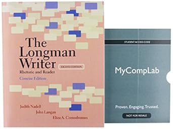 Amazon.com: Longman Writer, The, Concise Edition: Rhetoric and Reader ...