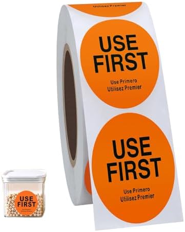Amazon.com : 500PCS Use First Stickers Food Service, 1.5 Inch Small ...