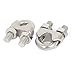 Amazon.com: uxcell 12mm 1/2 Inch Stainless Steel Wire Rope Cable Clamp ...