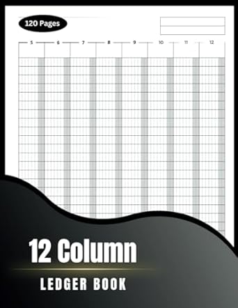 Amazon.com: 12 Column Ledger Log Book: Simple Twelve Column for ...