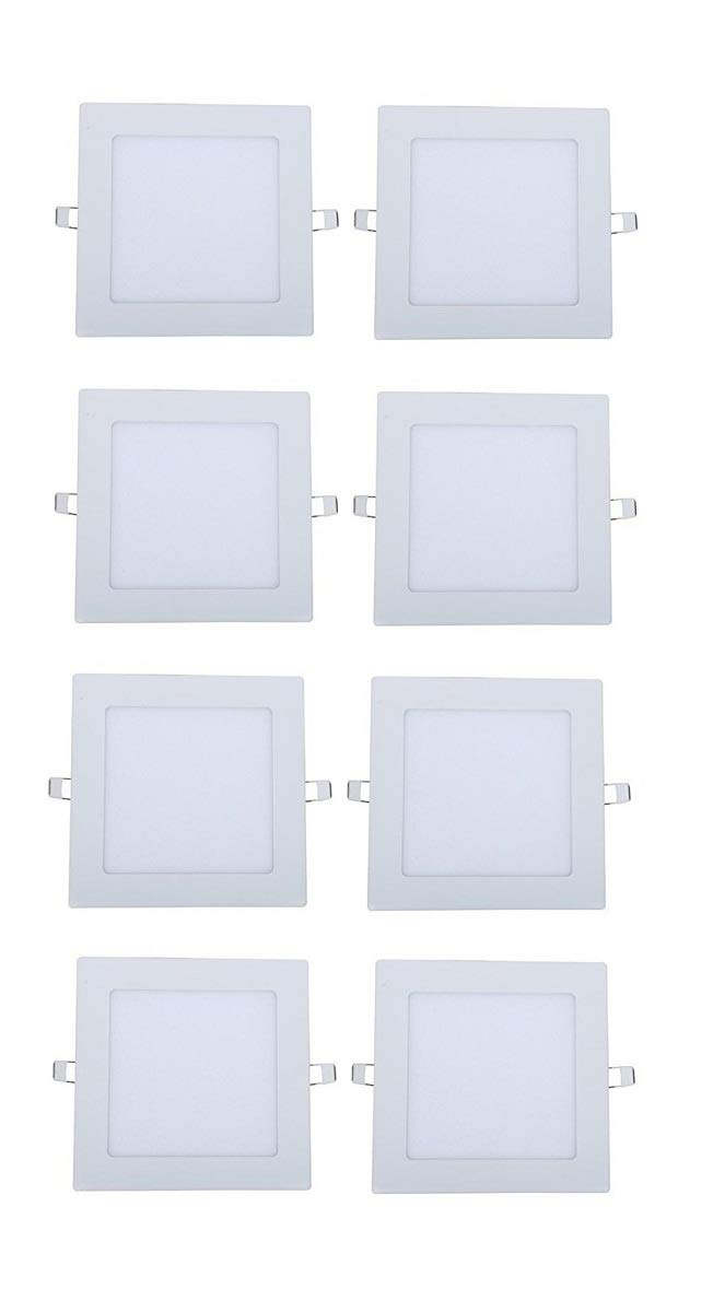 Buy Tecticon 15Watts Square LED Panel Ceiling Light (White) - Pack of 8 ...