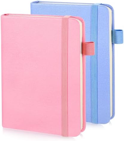 Thboxes 2 Packs A6 Notebooks, 200 Pages/100 Sheets Pocket Notebooks ...