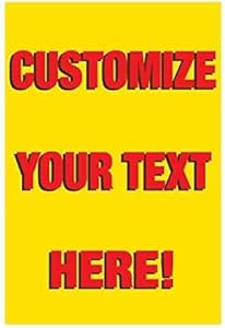 Amazon.com : HALF PRICE BANNERS | Custom Business Vinyl Banner-Indoor ...