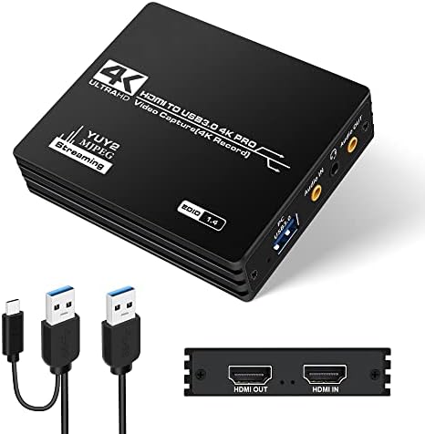 Amazon.co.jp: avedio links 4K HDMI キャプチャーボード Switch対応 USB 3.0 ビデオキャプチャカードYUY2 HD 4Kゲームキャプチャー ...