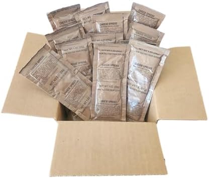 Amazon.com: MRE Cheddar Cheese Spreads - Individual 1oz. Cheese Packets ...
