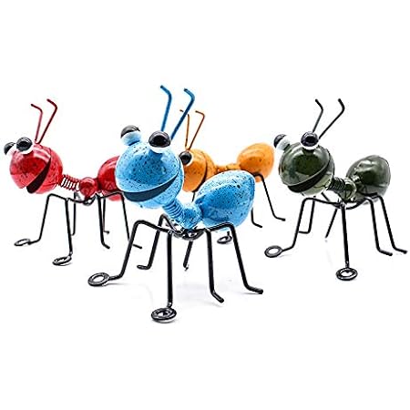 Amazon.com: YURRUON Metal Craft Ant Yard Decor 4Pcs Ant Metal Sculpture ...