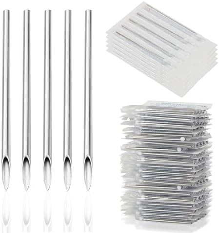 Amazon.com: Yangna 50pcs 12G Piercing Needles - 316L Stainless Steel ...