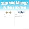 Amazon.com: Snap Hoop Monster for Baby Lock and Brother (9.5" x 14 ...