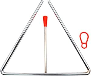 Amazon.com: Musical Steel Triangle Percussion Instrument with Striker ...