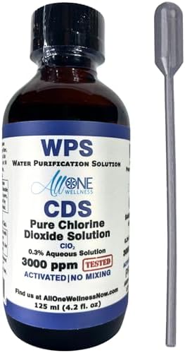 Amazon.com: Chlorine Dioxide Pure CDS 3000 PPM ClO2 Glass Water ...