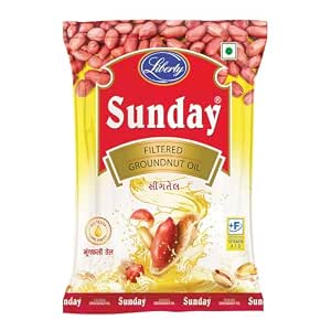 Sunday Filtered Ground Nut oil 1ltr pouch : Amazon.in: Grocery ...