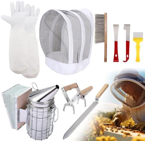 Amazon.com : ANPHSIN Bee Keeping Starter Kit, Essential Bee Smoker Kit ...