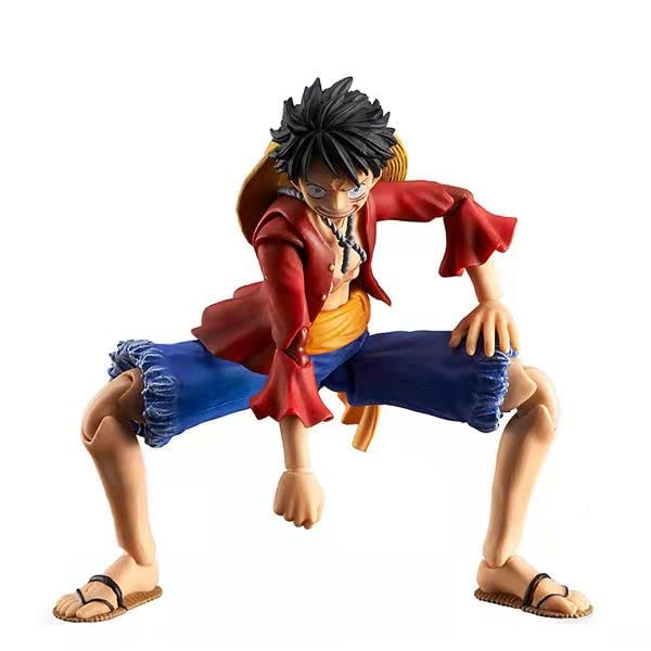 Movable Joints Luffy Figure Anime One Piece Monkey D. Luffy Figure ...