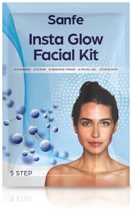 Sanfe Insta Facial Kit | 5-Step Facial Magic for Oily, Dull & Tanned ...