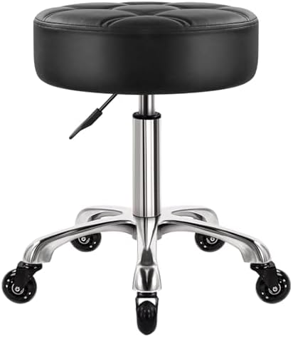 Amazon.com: WKWKER Heavy Duty Rolling Stool with Wheels Hydraulic ...