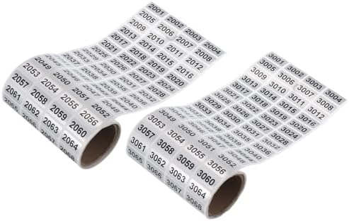 Amazon.com : MECCANIXITY 2001 to 3000, 3001 to 4000 Consecutive Number ...