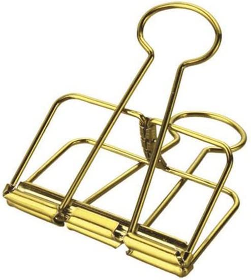 oddpod™ Pack of 10 Premium 32mm Large Metallic Wire Binder Clips for ...