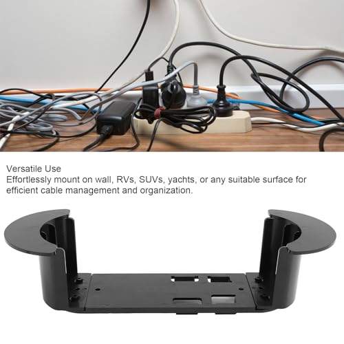 Ethernet Cable Rack, 3Pcs Wall Mounted Rack Cable Management, with ...