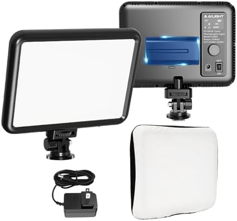 Amazon.com : RALENO 19.5W LED Video Soft Light Panel, 650Lux/m Camera ...