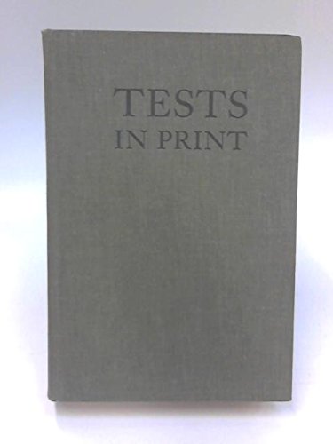 Tests in Print .: 9780910674089: Reference Books @ Amazon.com