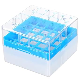 iplusmile Polycarbonate Freezer Boxes 25- grids Freezing Cryovial ...