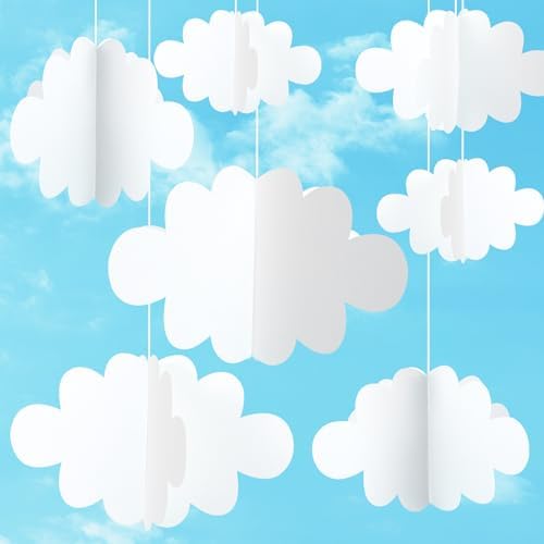 10Pcs Fake Clouds for Ceiling Cloud Decoration Hanging Clouds Cloud Ornaments Hanging Ceiling ...