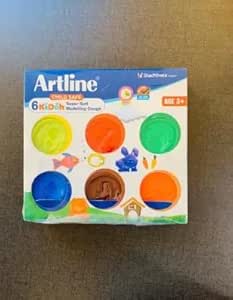 Artline Modelling Dough Set of 6 : Amazon.in: Toys & Games