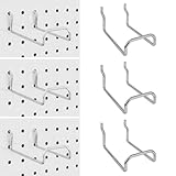 ・ブランド:Zeeiioo・製造元:Zeeiioo・モデル:有孔ボードフック・多用途ペグボードフック – ダブルブラケットデザインにより、大型ハンドル付き工具の吊り下げや、ハンマーや斧などの重装備の収納に最適です。平らな上部部分はミニ棚とし...