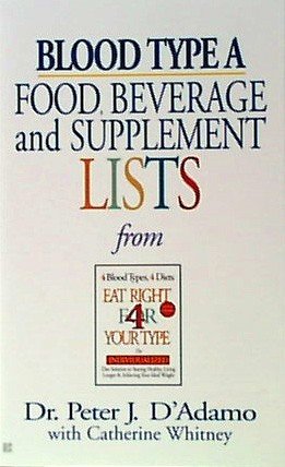 Books Blood Type A Food Bev/Supplement - 1 book : Amazon.com.mx: Belleza