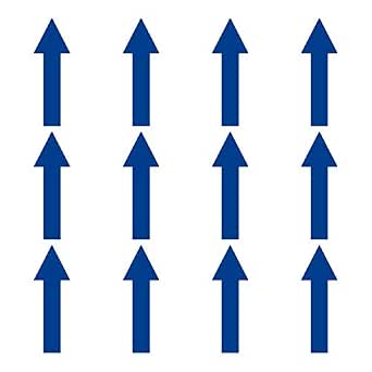 Amazon.com: LiteMark 10 Inch Blue Thin Arrow Vinyl Stickers – Durable ...