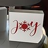 Amazon.com: 3 Pieces Christmas Decorations, Wood Box Signs Blocks ...