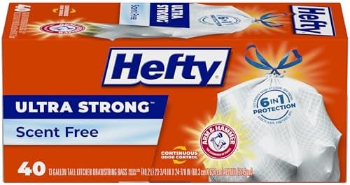 Amazon.com: Hefty Ultra Strong Tall Kitchen Trash Bags, Fabuloso Lemon ...