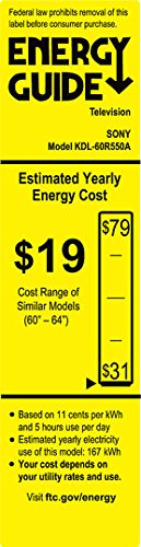 Amazon.com: Sony KDL-60R550A 60-Inch 120Hz 1080p 3D Internet LED HDTV ...