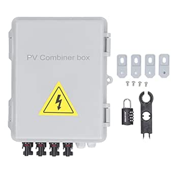 Amazon.com: PV Combiner Box 4 String With15A Rated Current Fuse,63A ...