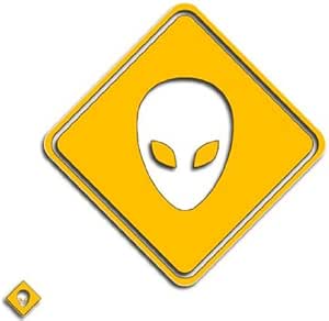 Amazon.com - Alien On Board Sign 8" Vinyl Decal - Yellow