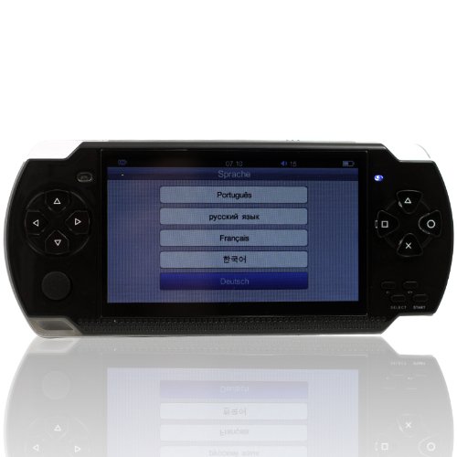 Spielekonsole mit MP5 MP3 MP4 Videoplayer Gameplayer Radio schwarz ...